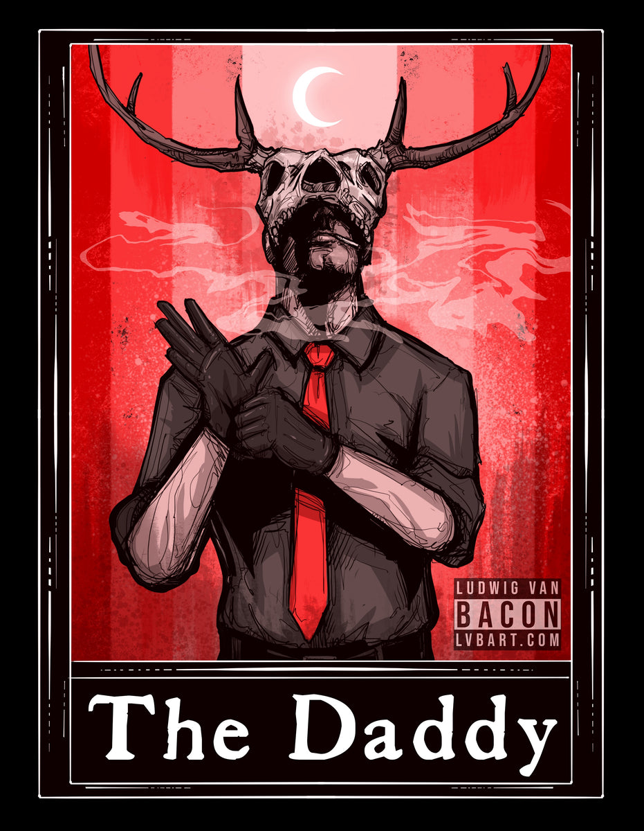 Deer Daddy Series 11: Tarot Fine Art Print – Ludwig Van Bacon