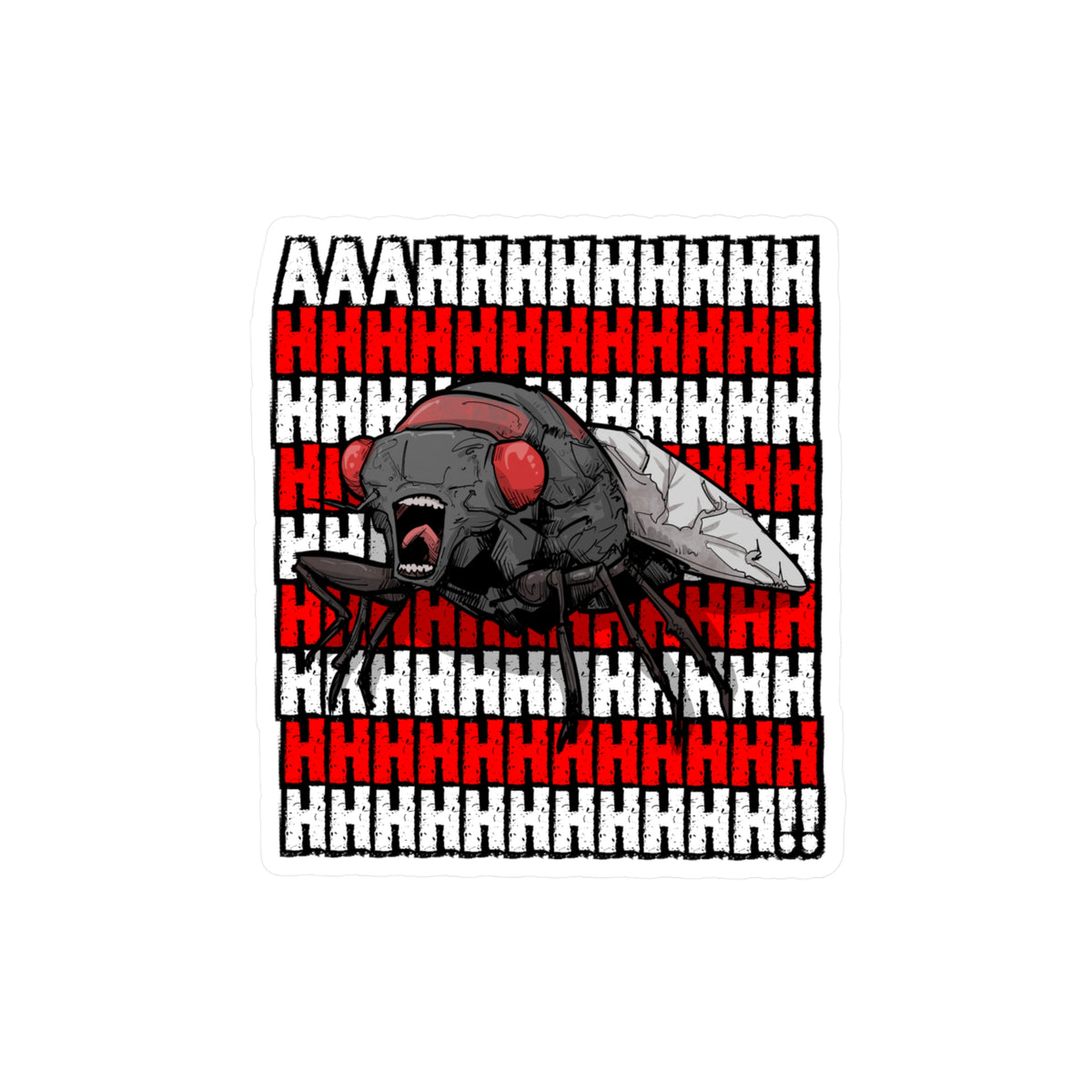 Screaming Cicada Kiss-Cut Vinyl Decal – Ludwig Van Bacon