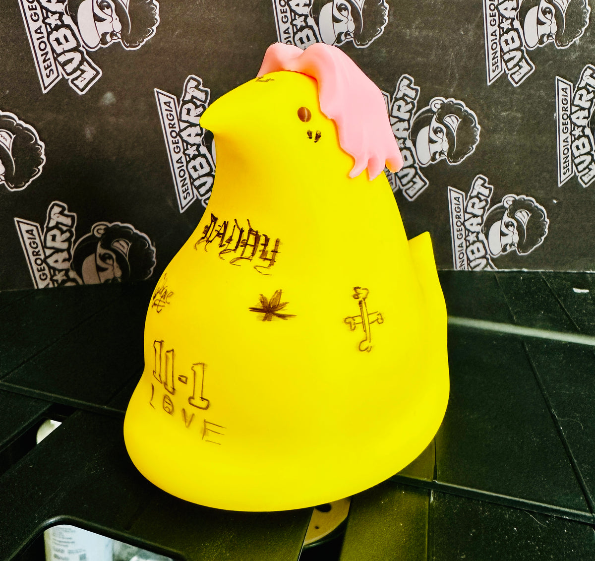 Chick Rapper 3D Printed Figure – Ludwig Van Bacon