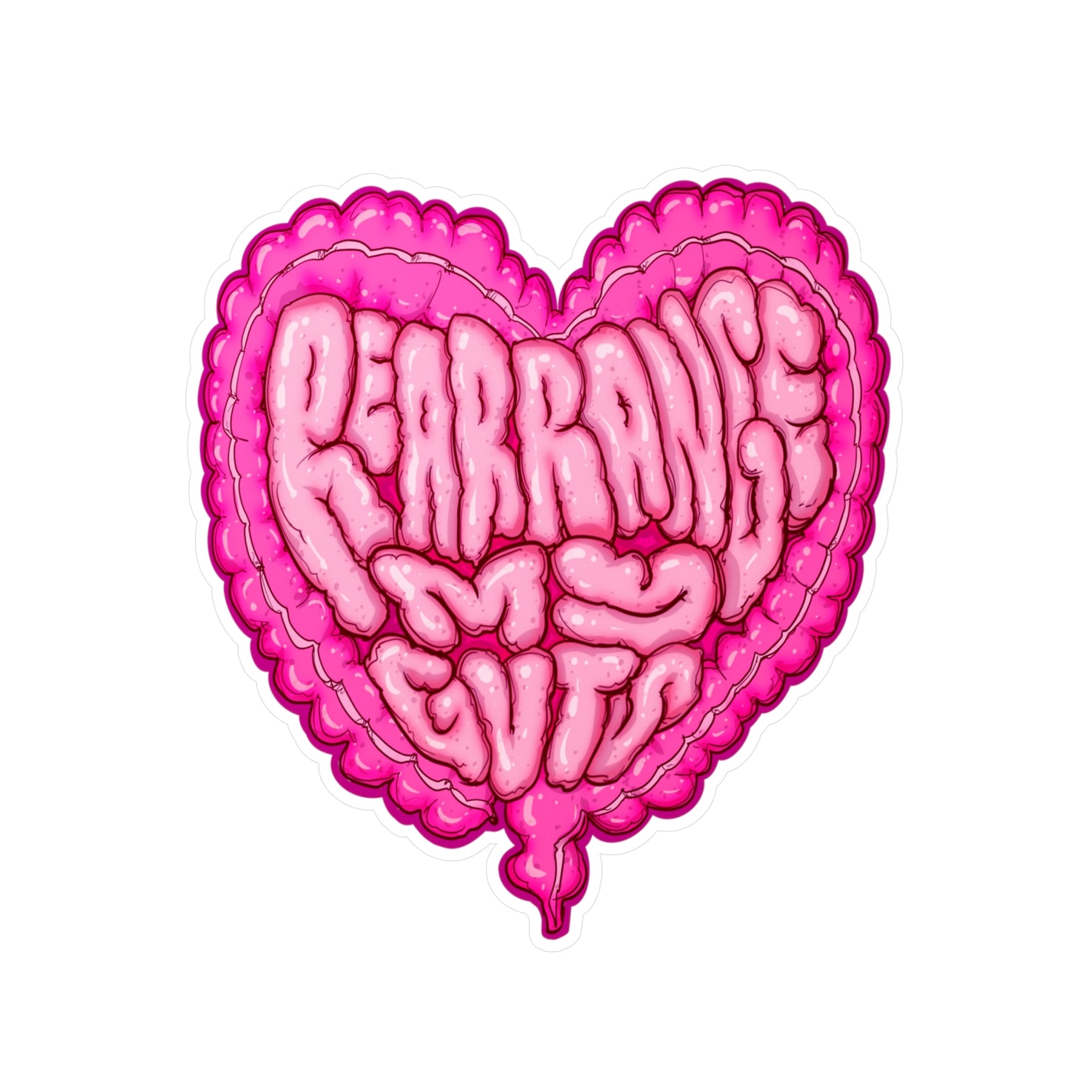 Rearrange My Guts Kiss-Cut Vinyl Decal – Ludwig Van Bacon